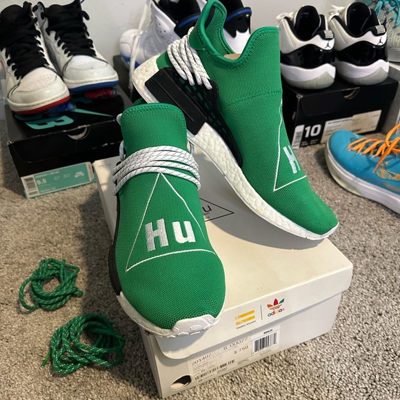 adidas | Shoes | Adidas Nmd R Pharrell Hu Green Size 1 | Poshmark